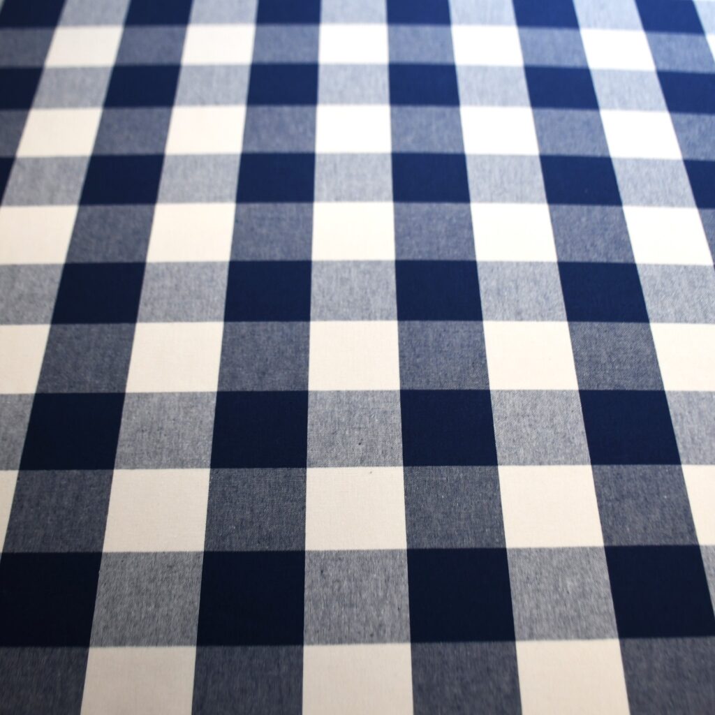 Large Blue Check - Coach House Interiors